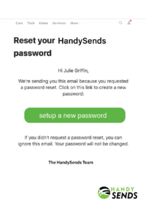 Password Reset Email Message Examples Tips | HandySends